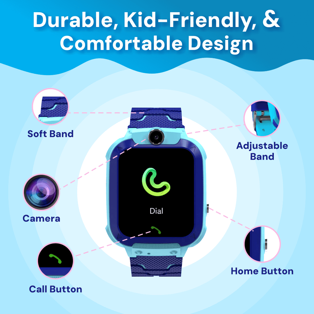 Kids Sonic Pro Smart Watch With Audio Calls, Messages & Games