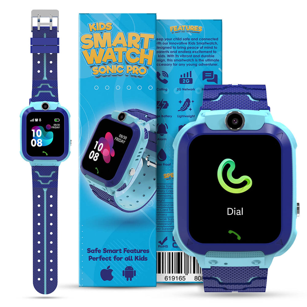 Kids Sonic Pro Smart Watch With Audio Calls, Messages & Games