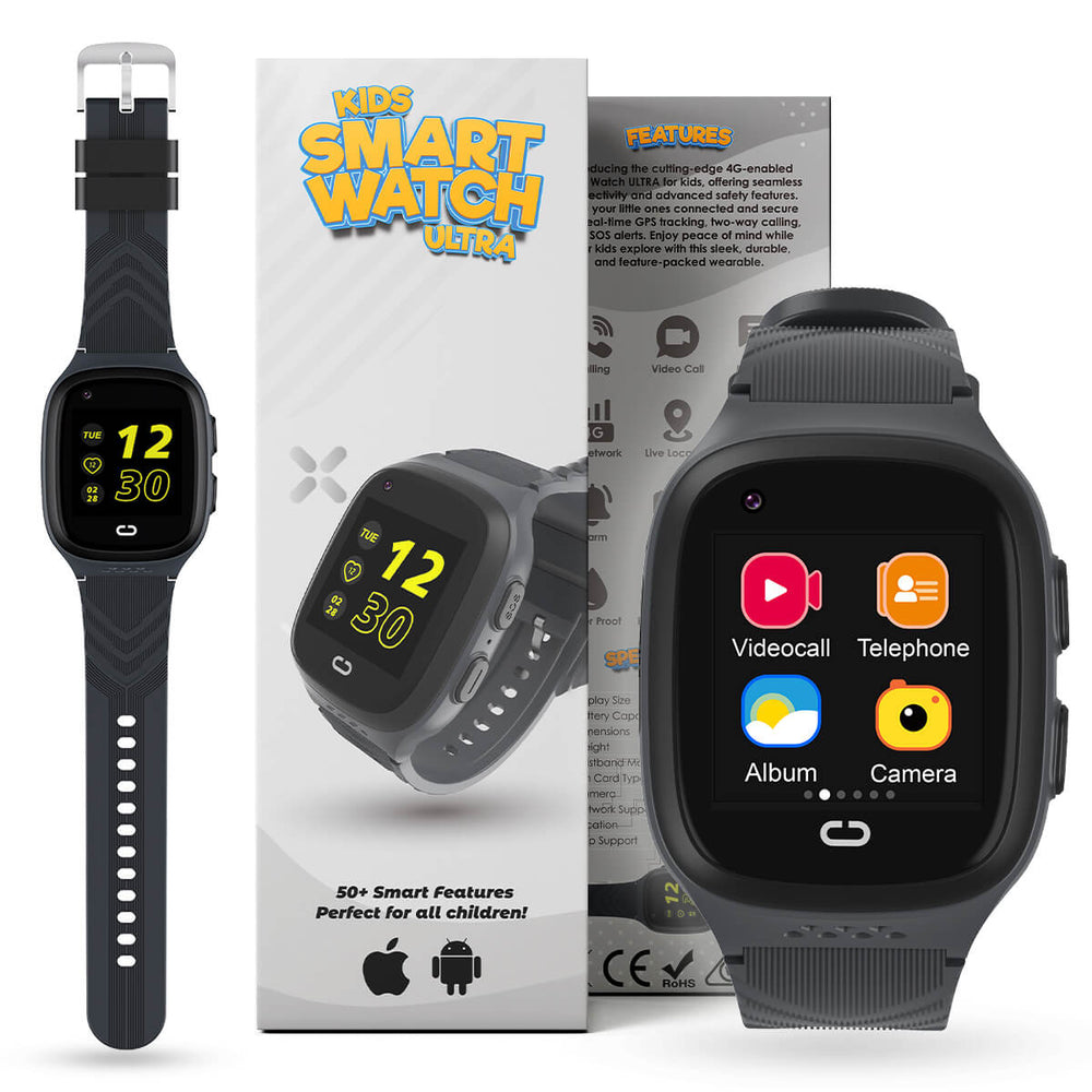 4G Kids Smart Watch ULTRA - AGPS, Video Call, SOS, Games